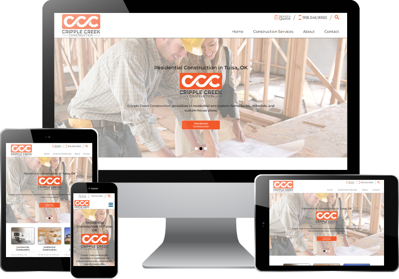 Tulsa Web Design and Development for Cripple Creek Construction